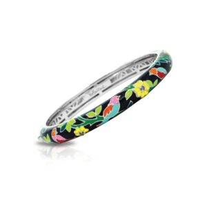 belle etoile songbird bangle: black medium