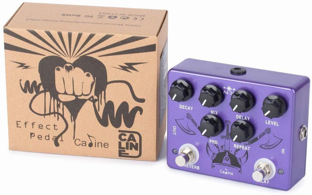 Caline CP-80 Ragnarok Digital Reverb & Analog Delay Guitar Effect Pedal