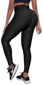 msicyness tiktok trending leggings women's high waist yoga pants ruched butt lift leggings textured scrunch booty tights