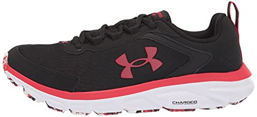 Under Armour Mens Charged Assert 9 Marble Running Shoe, Black(001 Red, 10 US