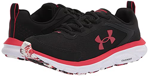 Under Armour Mens Charged Assert 9 Marble Running Shoe, Black(001 Red, 10 US