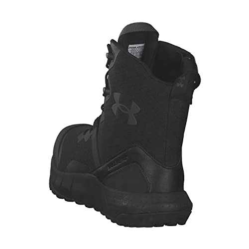 Under Armour mens Micro G Valsetz Zip Military and Tactical Boot, Black (001 Black, 12.5 US