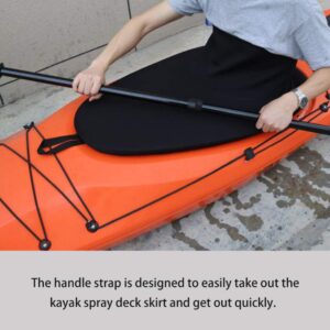 BESPORTBLE Kayak Skirt Waterproof Spray Skirt Whitewater Skirt Rafting Accessoiries for Sit Inside Kayaks River Paddling