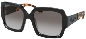 prada pr 21xs women's sunglasses black/grey gradient 54