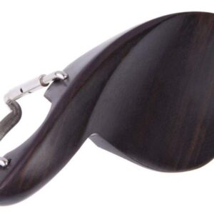 Jiayouy Violin Ebony Chin Rest with Standard Bracket for 4/4 Violin - Center Mount