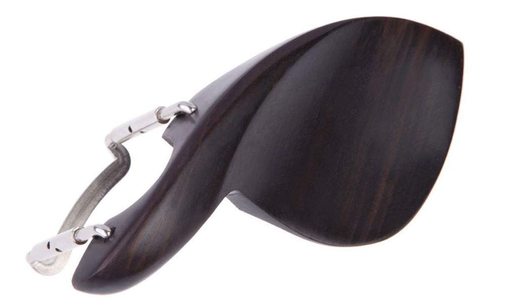 Jiayouy Violin Ebony Chin Rest with Standard Bracket for 4/4 Violin - Center Mount