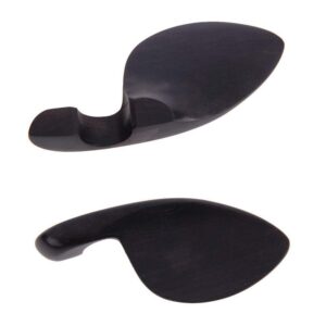 Jiayouy Violin Ebony Chin Rest with Standard Bracket for 4/4 Violin - Center Mount