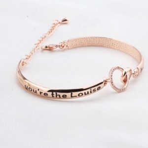 bobauna Thelma and Louise Bracelet You're The Louise/Thelma to My Thelma/Louise Friendship Jewelry Moving Away Gift For BFF Sister (louise thelma bracelet RG)