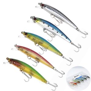 wanby proven explosive color special minnow swimbait vibrating jigging freshwater saltwater fishing lures with hook fishing tackle for trout bass salmon