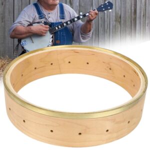 Banjo Rim Ring,11 Inch Maple Wood Banjo Rim for Banjo Parts