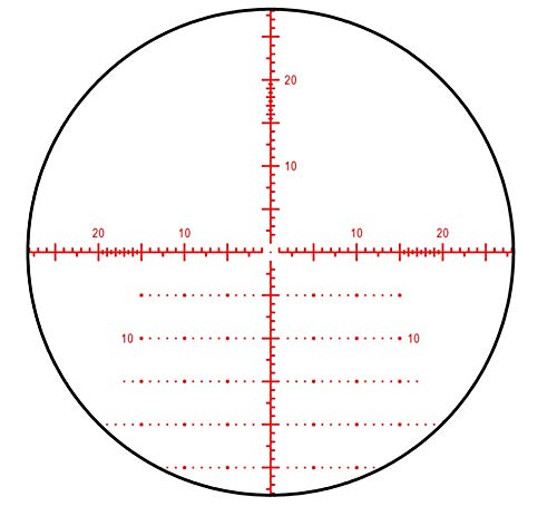 TORIC UHD 4-20x50 30mm MOA PRS Long Range Riflescope with Christmas Tree Style Reticle