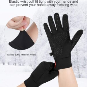 anqier Winter Gloves, Windproof Warm Touchscreen Gloves Men Women for Cycling Running Outdoor Activities