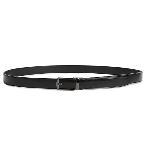 Carlo Fellini Mens Belt Genuine Leather Ratchet Belt - Dress Belts For Men Slide Belt for Men