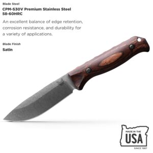 Benchmade - Saddle Mountain 15002 Hunting Knife with Wood Handle (15002)