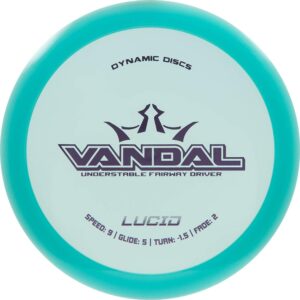 dynamic discs lucid vandal fairway driver golf disc [colors may vary] (173-176g)