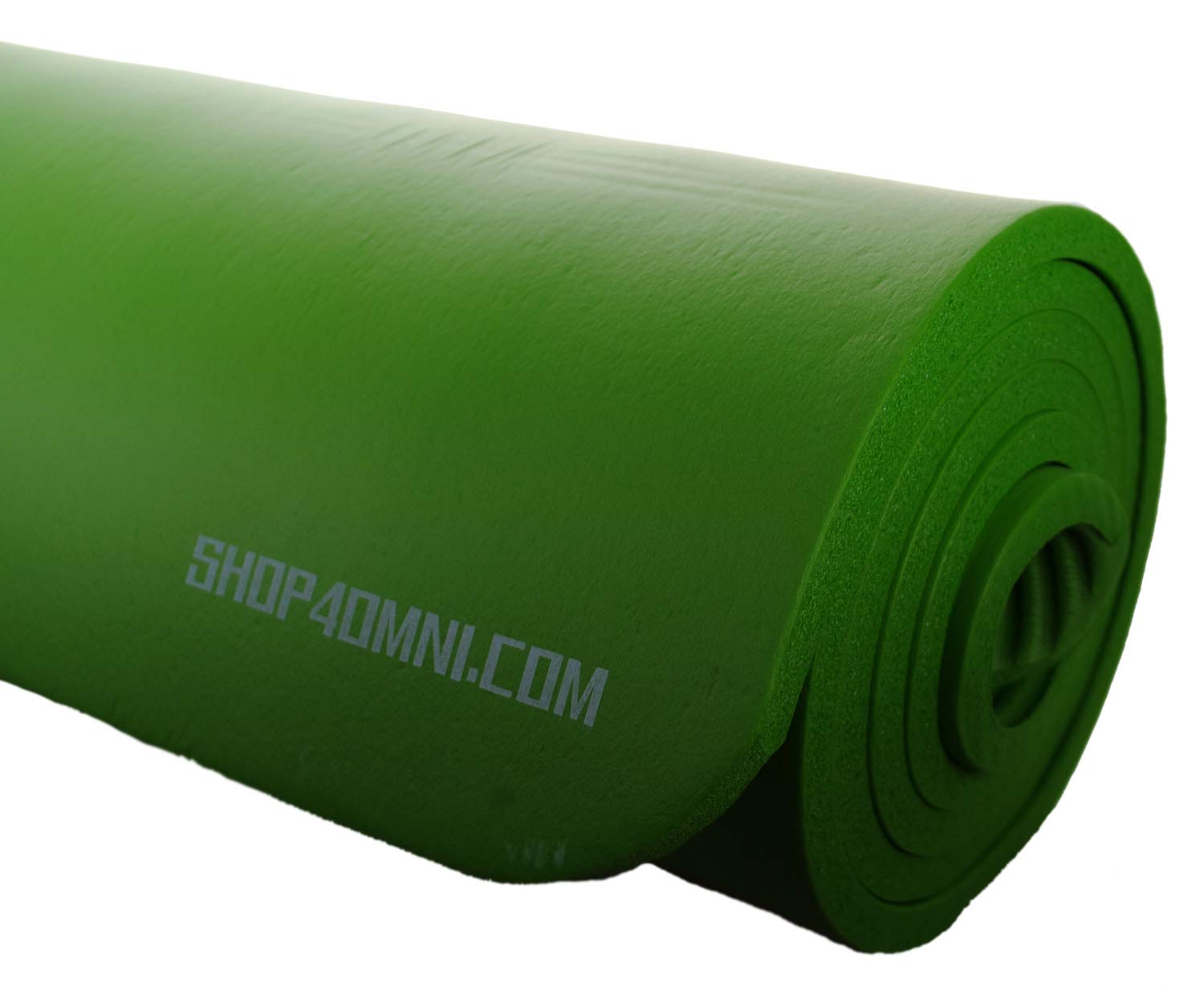 Shop4Omni Yoga mat 72" X 24" - Extra Thick Exercise Mat - with Carrying Strap for Travel (Lime Green)