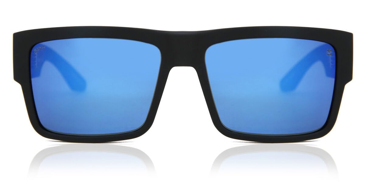 SPY Cyrus Matte Blk Happy Drk Gry Grn Polar w/Drk Blue Mirror