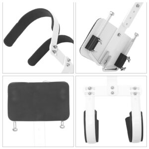 ARTIBETTER Snare Drum Carrier Adjustable Snare Drum Shoulder Strap Harness Backing Frame Percussion Instrument Supplies White