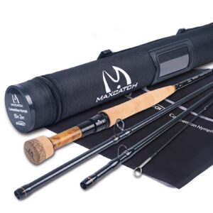 maxcatch competition intouch nymph fly rod for euro nymphing fly fishing (10ft 2wt 4sec)