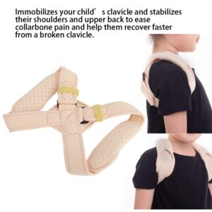 Clavicle Support, Clavicle Brace & Posture Corrector, Kids Back Brace Shoulder Belt for Injuries & Fractures and Shoulder Support Strap for Upper Back Straightening