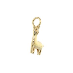 13mm Peru Llama Charm in 18k Yellow Gold