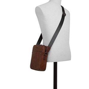 ALDO Men's Poani Crossbody Bag, Dark Brown