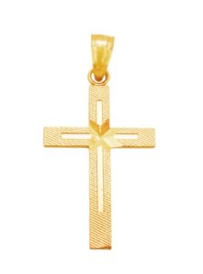 amz jewelry 10k yellow gold cross pendant cross charm for necklace