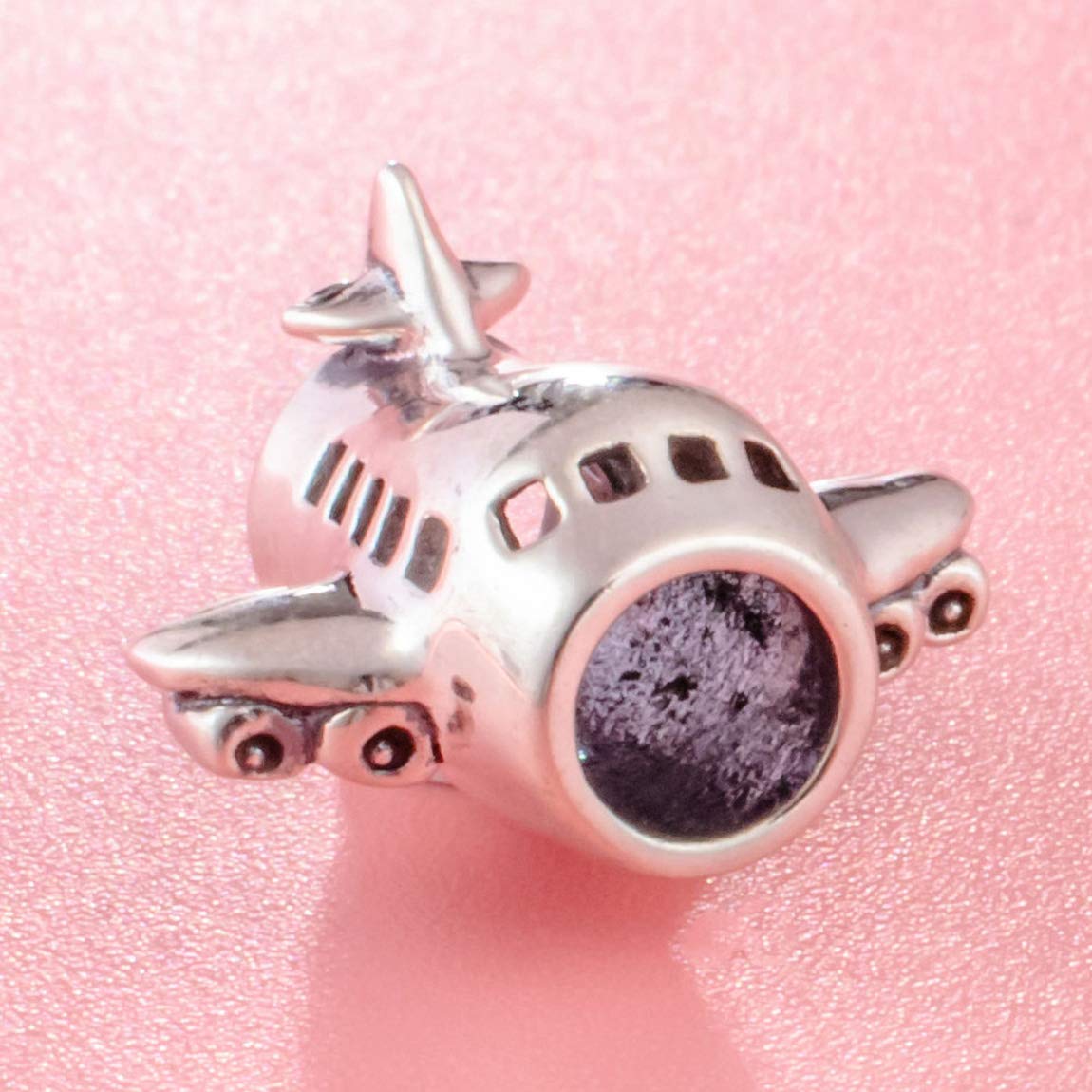 Airplane Aircraft Charms fit Pandora Travel Bracelet, 925 Sterling Silver Passenger Flights Plane Beads, Gifts for Souvenir/Christmas/Mothers Day/Birthday/Holiday