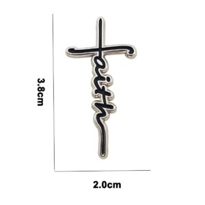 LoneFox Faith Cross Hard Enamel pin Badge Brooch