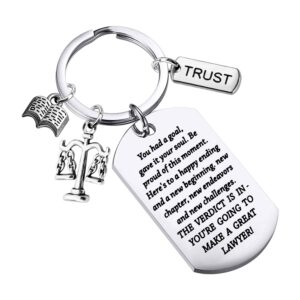 wsnang new lawyer gift lawyer graduation gift law school graduation gift for attorney law students (silver)