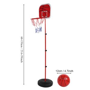 Basketball Backboard and Hoop, Kids Basketball Hoop Set, Portable Basketball Hoop and Stand Backboard Hoop Basketball Net with Pump