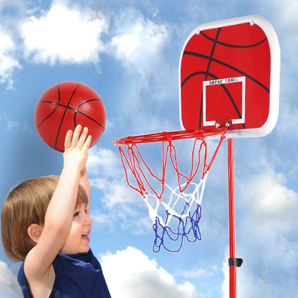 Basketball Backboard and Hoop, Kids Basketball Hoop Set, Portable Basketball Hoop and Stand Backboard Hoop Basketball Net with Pump