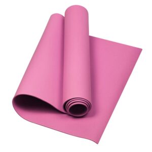 yoga mat, 4mm thick eco friendly non-slip fitness pad, eva exercise pad for exercise gym pilates glute bridge, lightweight cushioned fitness mat workout mat floor training exercise mat - 173x 60cm