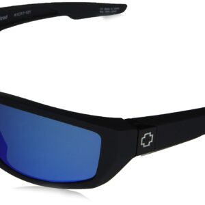 SPY Dirty Mo Matte Blk Happy Drk Gry Grn Polar w/Drk Blue Mirror