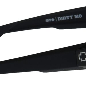 SPY Dirty Mo Matte Blk Happy Drk Gry Grn Polar w/Drk Blue Mirror