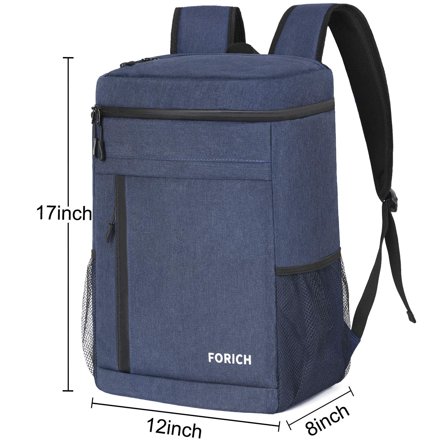 FORICH Soft Cooler Backpack Insulated Waterproof Backpack Cooler Bag Leak Proof Portable Small Cooler Backpacks to Work Lunch Travel Beach Camping Hiking Picnic Fishing Beer for Men Women