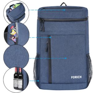 FORICH Soft Cooler Backpack Insulated Waterproof Backpack Cooler Bag Leak Proof Portable Small Cooler Backpacks to Work Lunch Travel Beach Camping Hiking Picnic Fishing Beer for Men Women