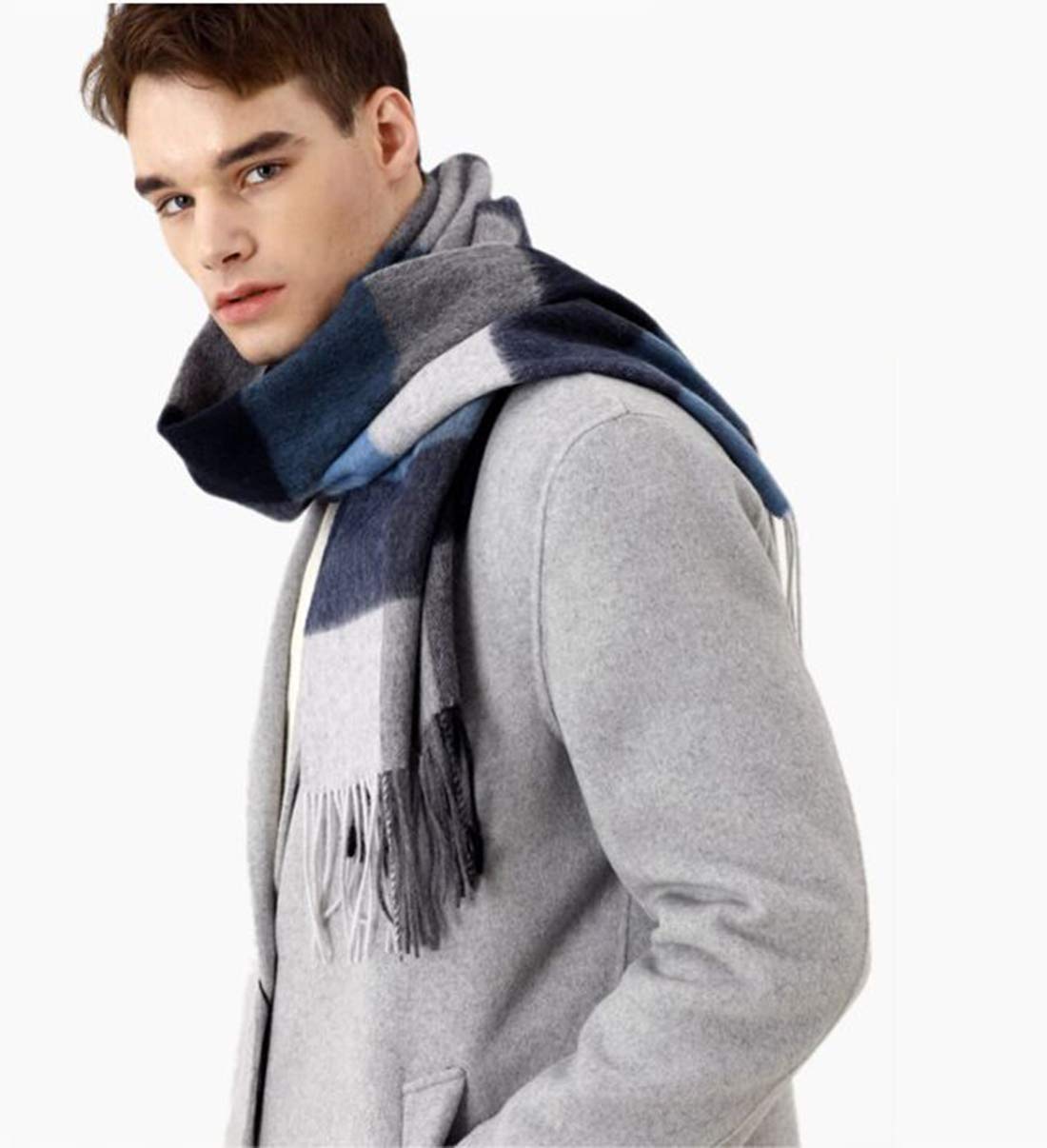 TITAKING Unisex 100% Wool Cashmere Scarf for Men Women Warm Winter Scarves