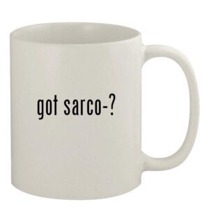 Knick Knack Gifts got sarco-? - 11oz Ceramic White Coffee Mug, White