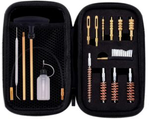 boosteady universal handgun cleaning kit .22.357.38,9mm.45 caliber pistol cleaning kit bronze bore brush and brass jag with empty bottles