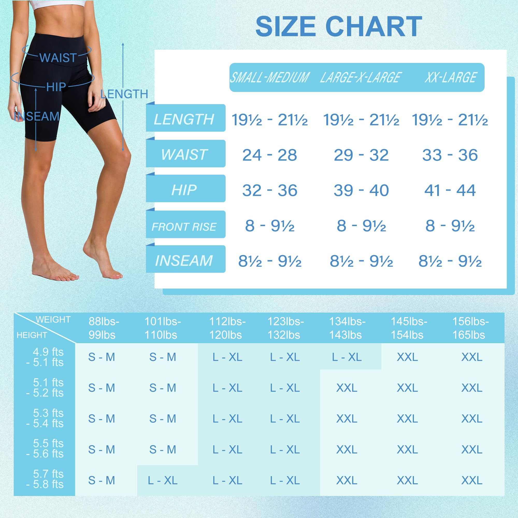 TNNZEET Biker Shorts Women - 8"/5"/3" High Waisted Tummy Control Workout Gym Spandex Booty Yoga Volleyball Shorts A-Black