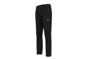 acmelogy fleece lined softshell pants skiing, snowboarding, hiking, 100% waterproof, breathable, 8000mm/3000gm (men's, xx-large, black)