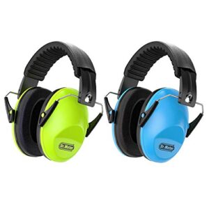 dr.meter ear muffs for noise reduction, green+blue