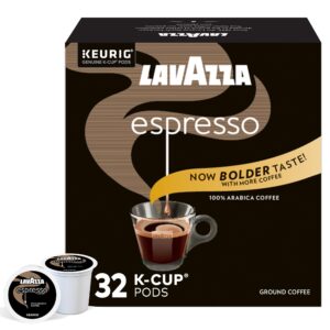 lavazza espresso single-serve coffee k-cups for keurig brewer, 32 count