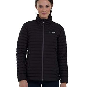 Berghaus Women's Standard Puffer Insulated Jacket Water Repellent Nula, Non-Hooded Jet Black