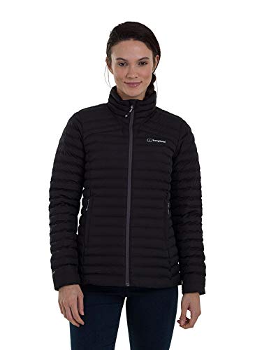 Berghaus Women's Standard Puffer Insulated Jacket Water Repellent Nula, Non-Hooded Jet Black