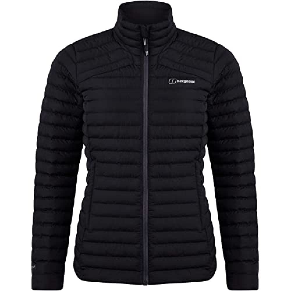 Berghaus Women's Standard Puffer Insulated Jacket Water Repellent Nula, Non-Hooded Jet Black