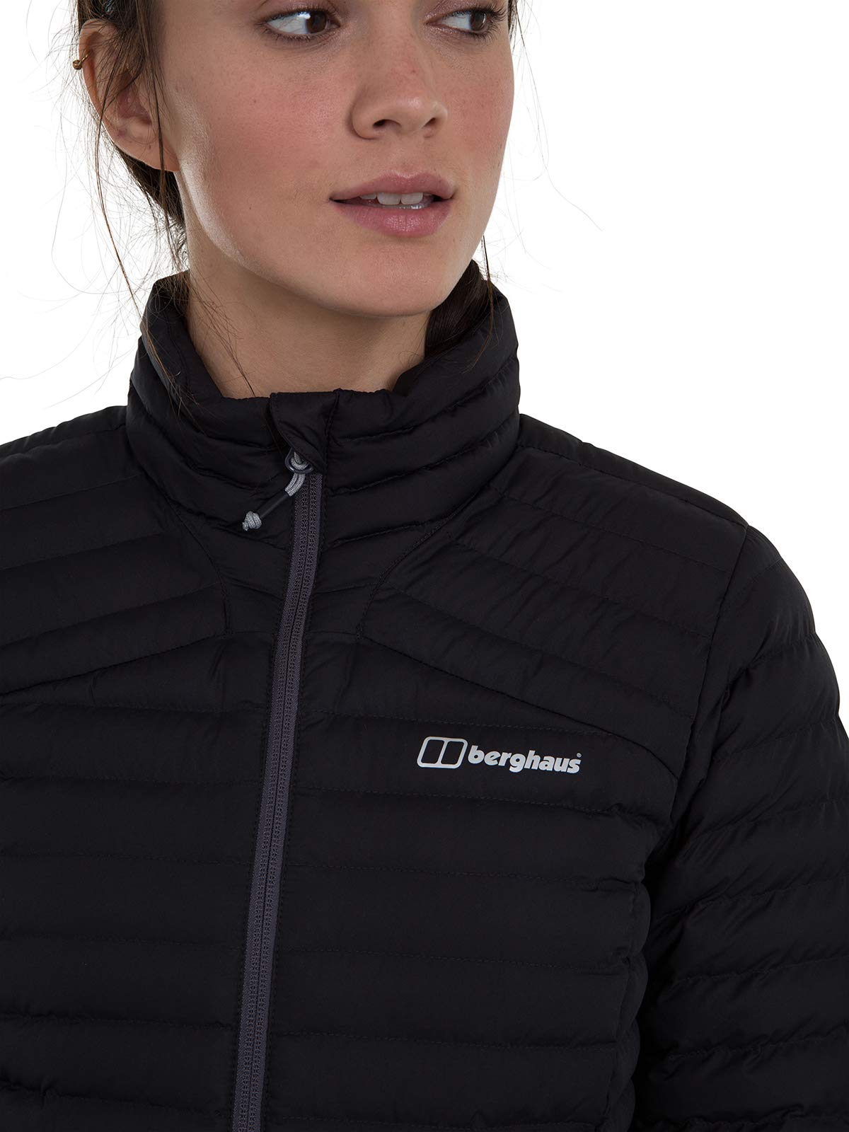 Berghaus Women's Standard Puffer Insulated Jacket Water Repellent Nula, Non-Hooded Jet Black