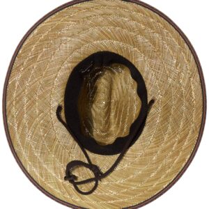 Quiksilver mens Dredged Protection Straw Lifeguard Sun Hat, India Ink Dredged, Large-X-Large US