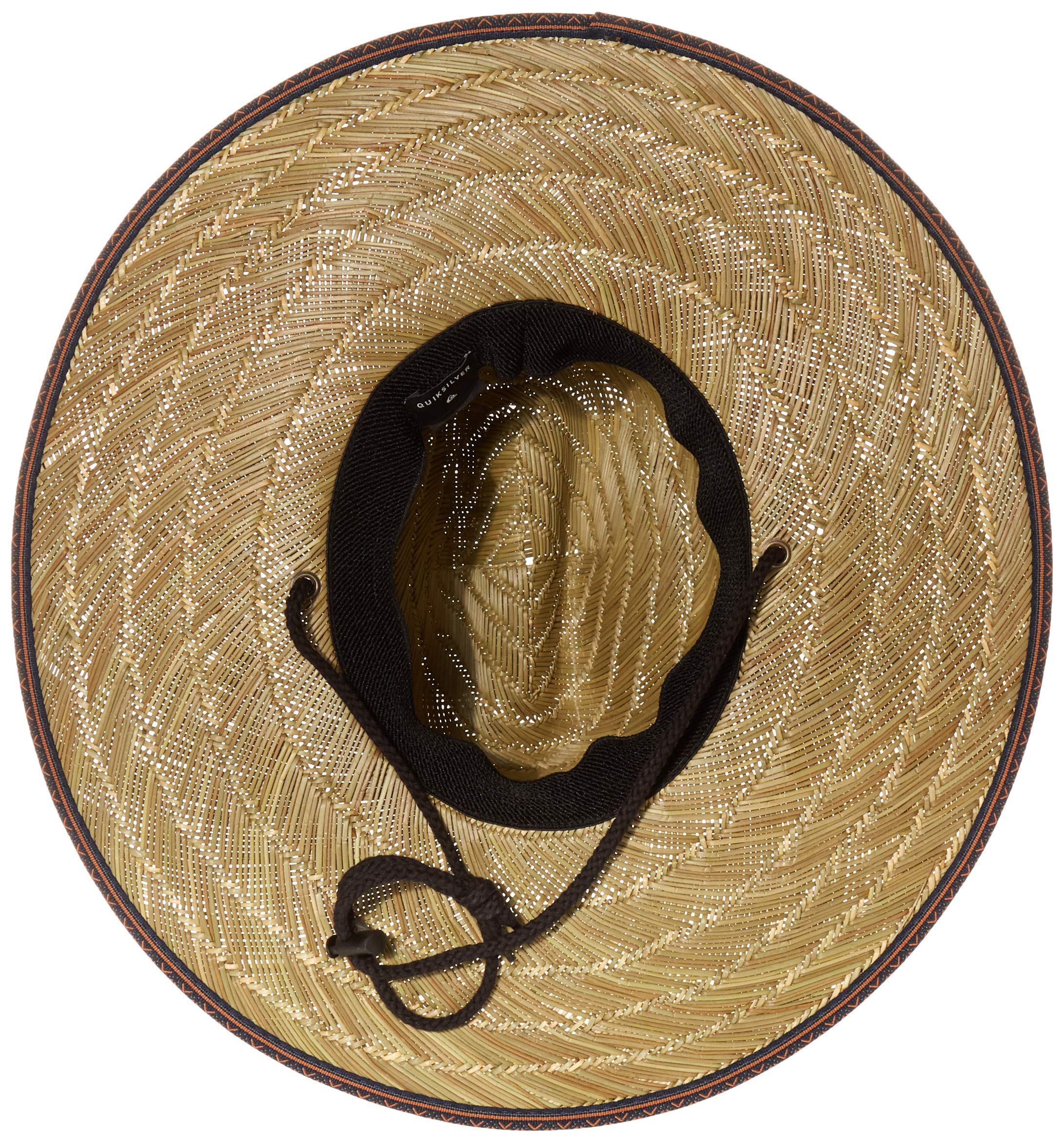 Quiksilver mens Dredged Protection Straw Lifeguard Sun Hat, India Ink Dredged, Large-X-Large US